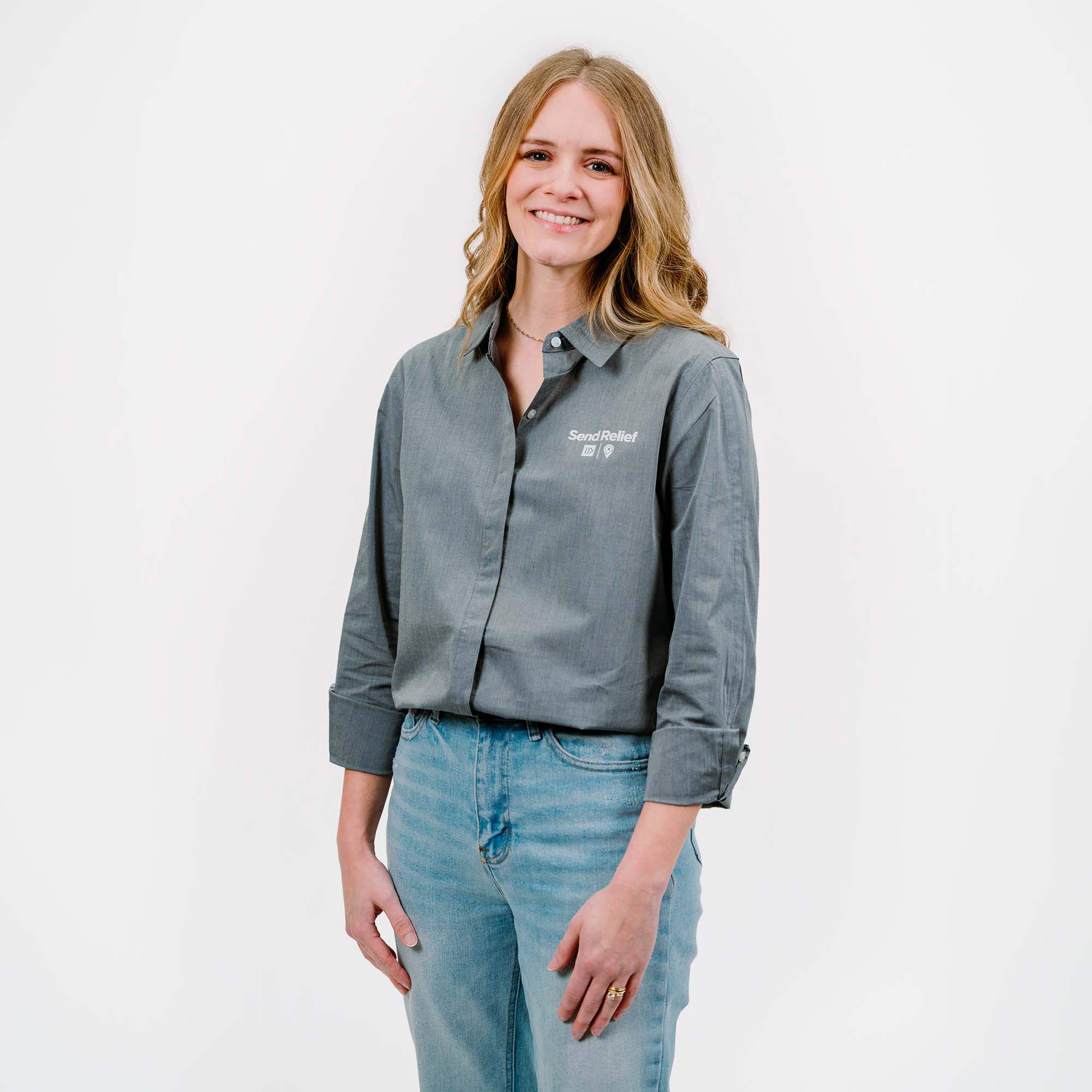 Send Relief Women's Button Down – NAMB Store